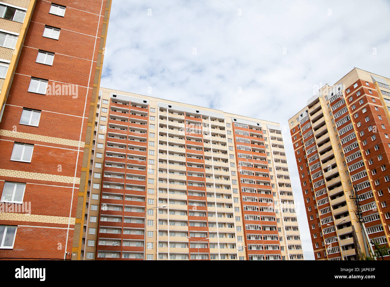 Perm, Russia - Residential new high-rise buildings in a modern area ...