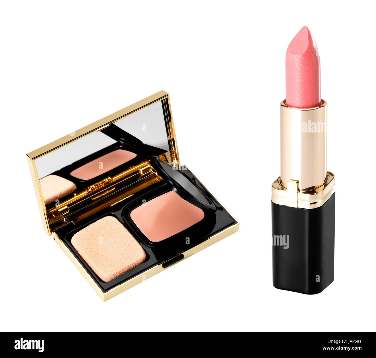 Photo set cosmetics Cut Out Stock Images & Pictures - Alamy