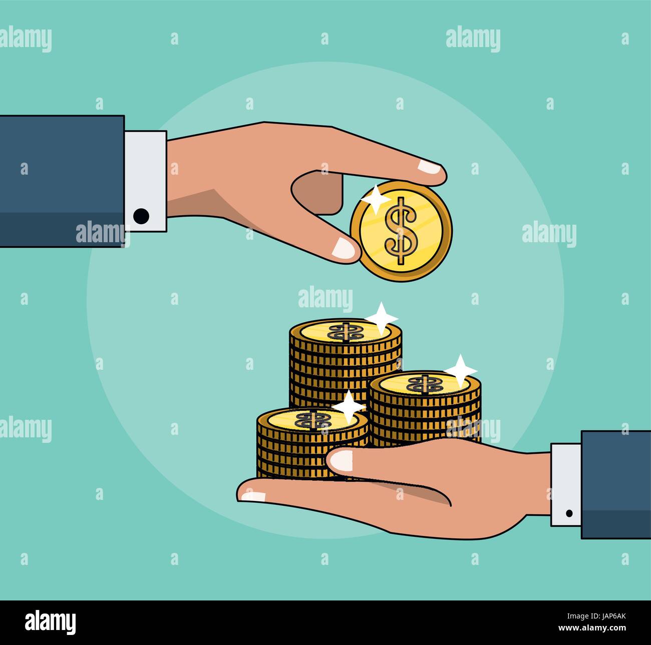 Two payments Stock Vector Images - Alamy