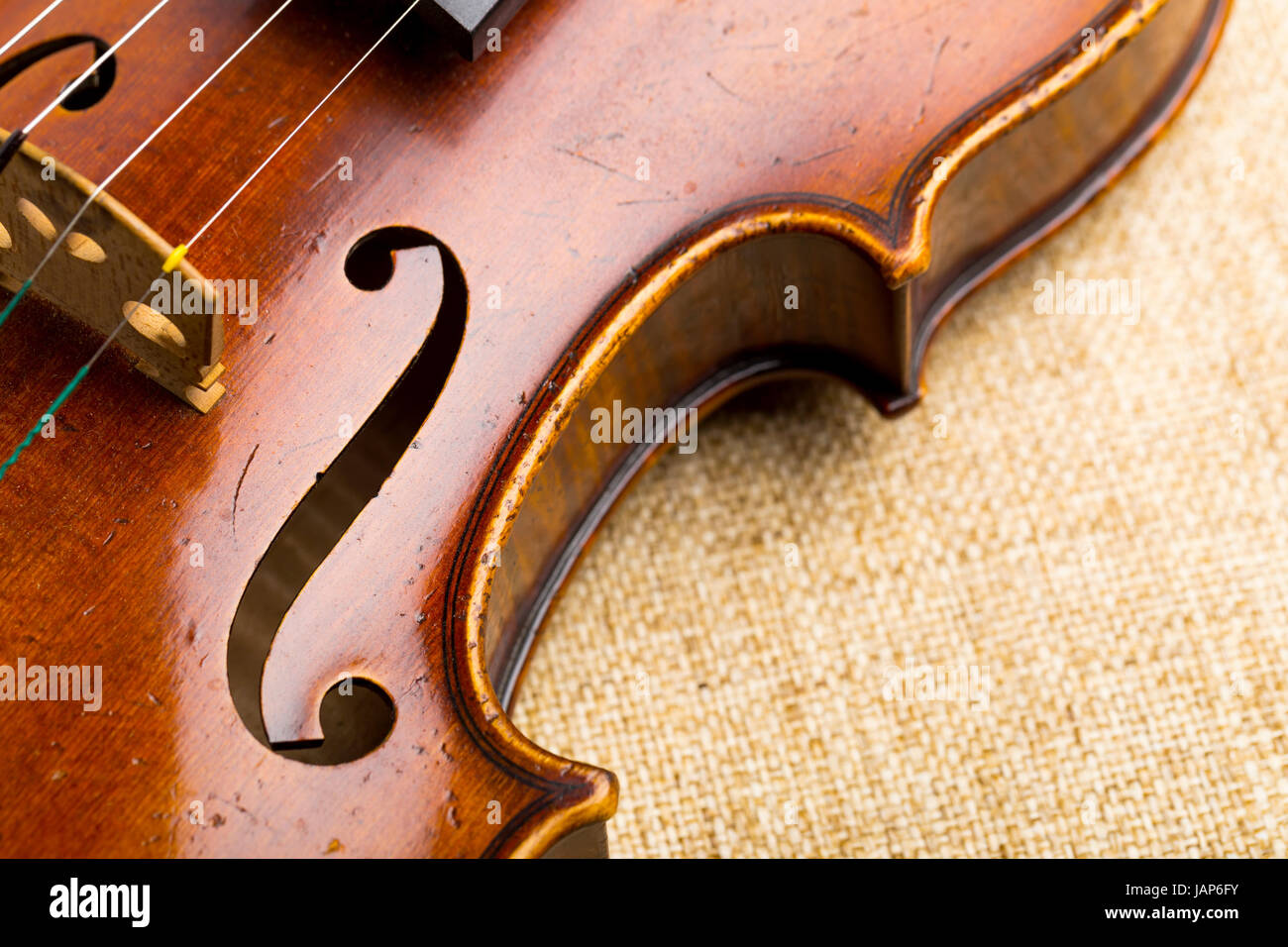 Violin close up Stock Photo - Alamy