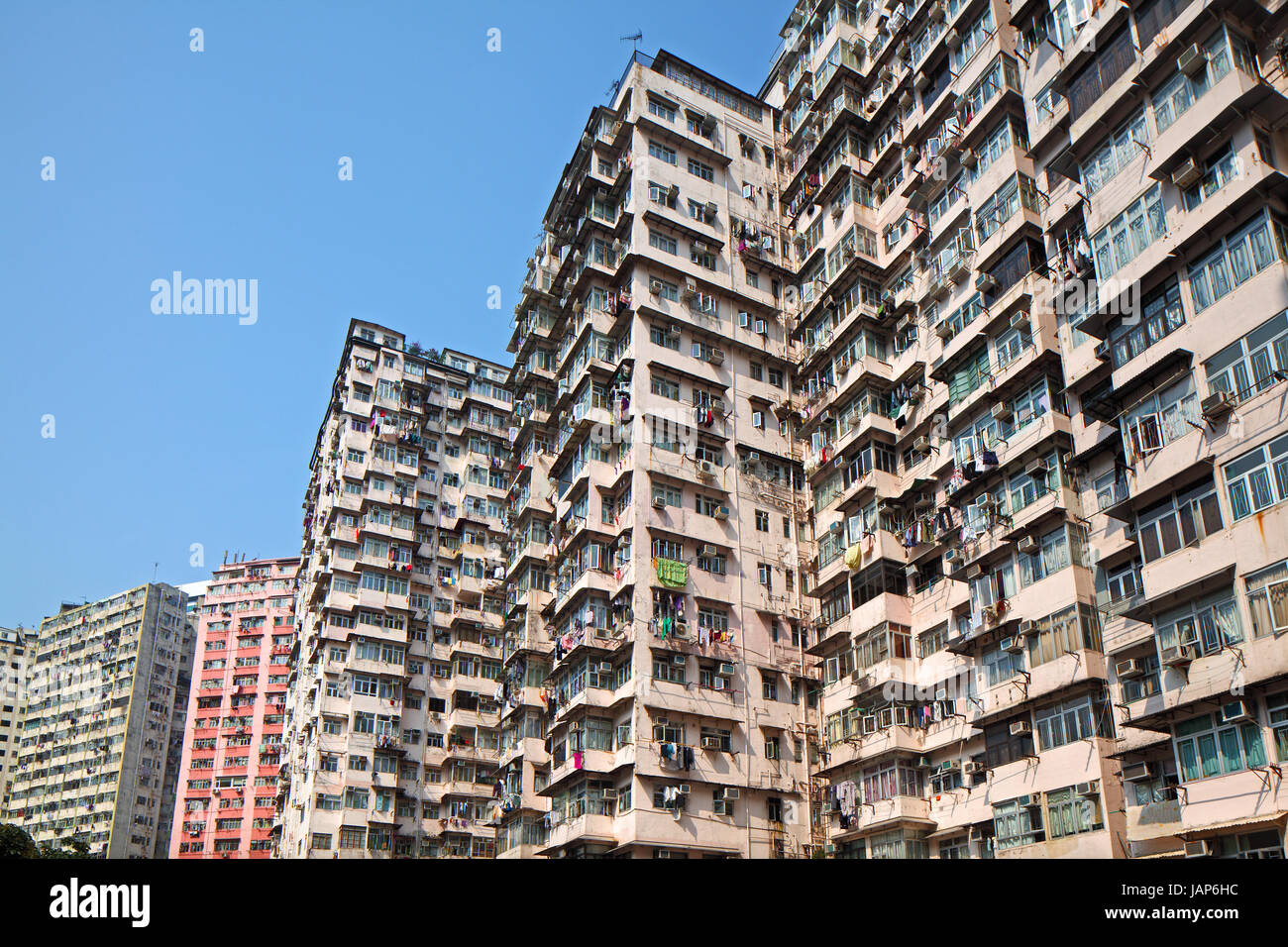 Overcrowded residential building Stock Photo - Alamy
