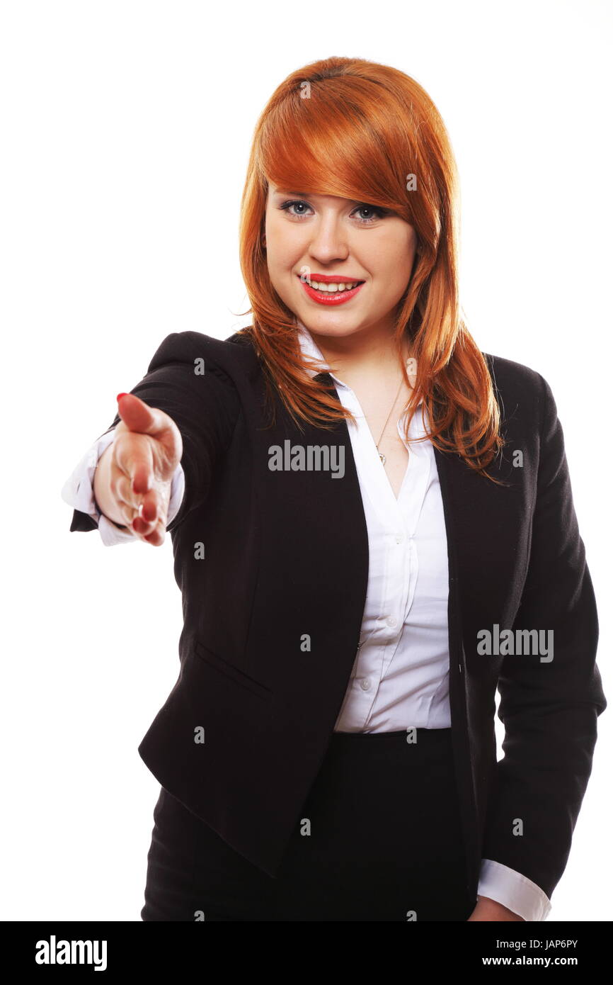 Woman hand extended handshake isolated hi-res stock photography and ...
