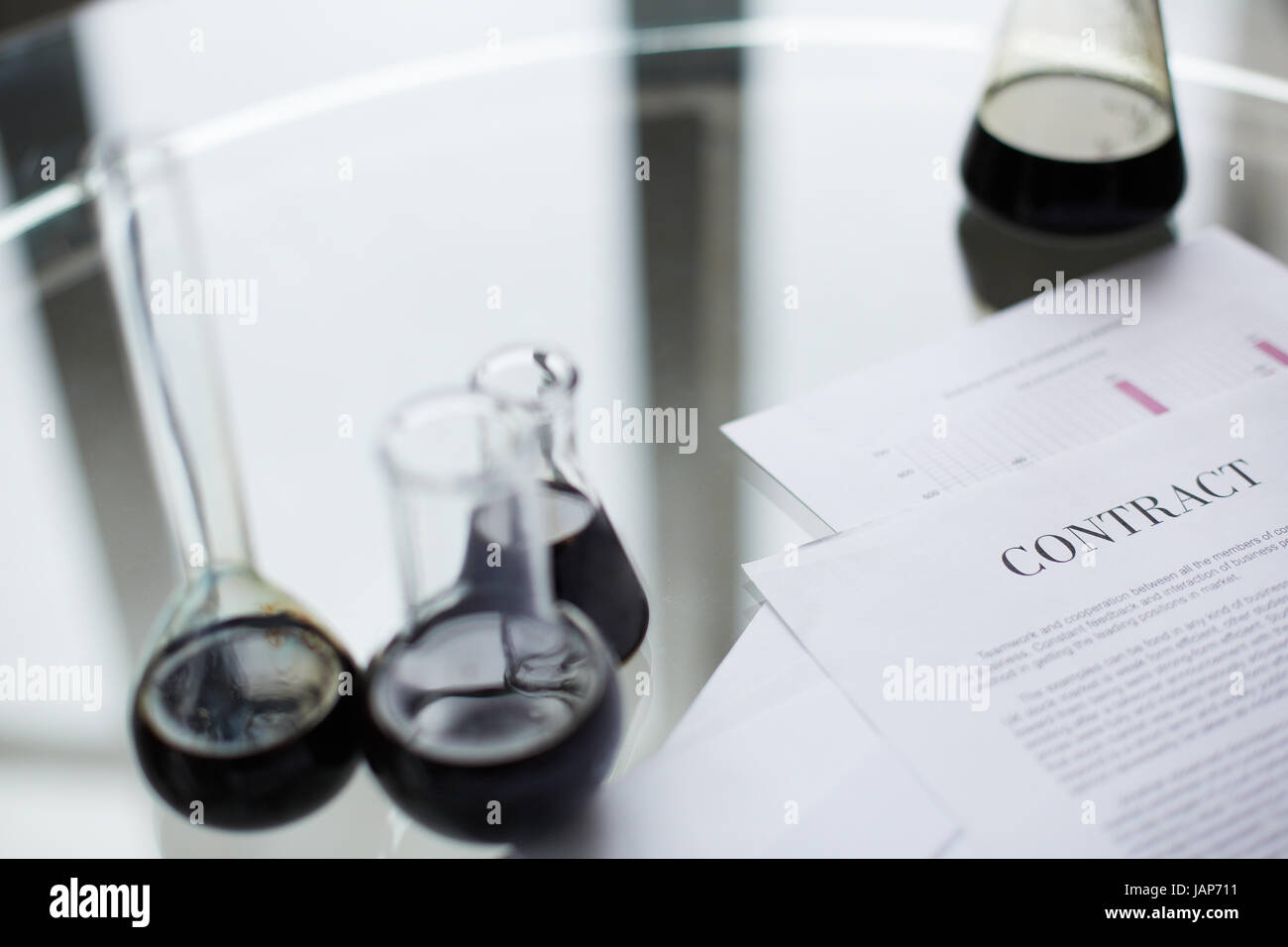Petroleum oil in container laboratory hi-res stock photography and ...