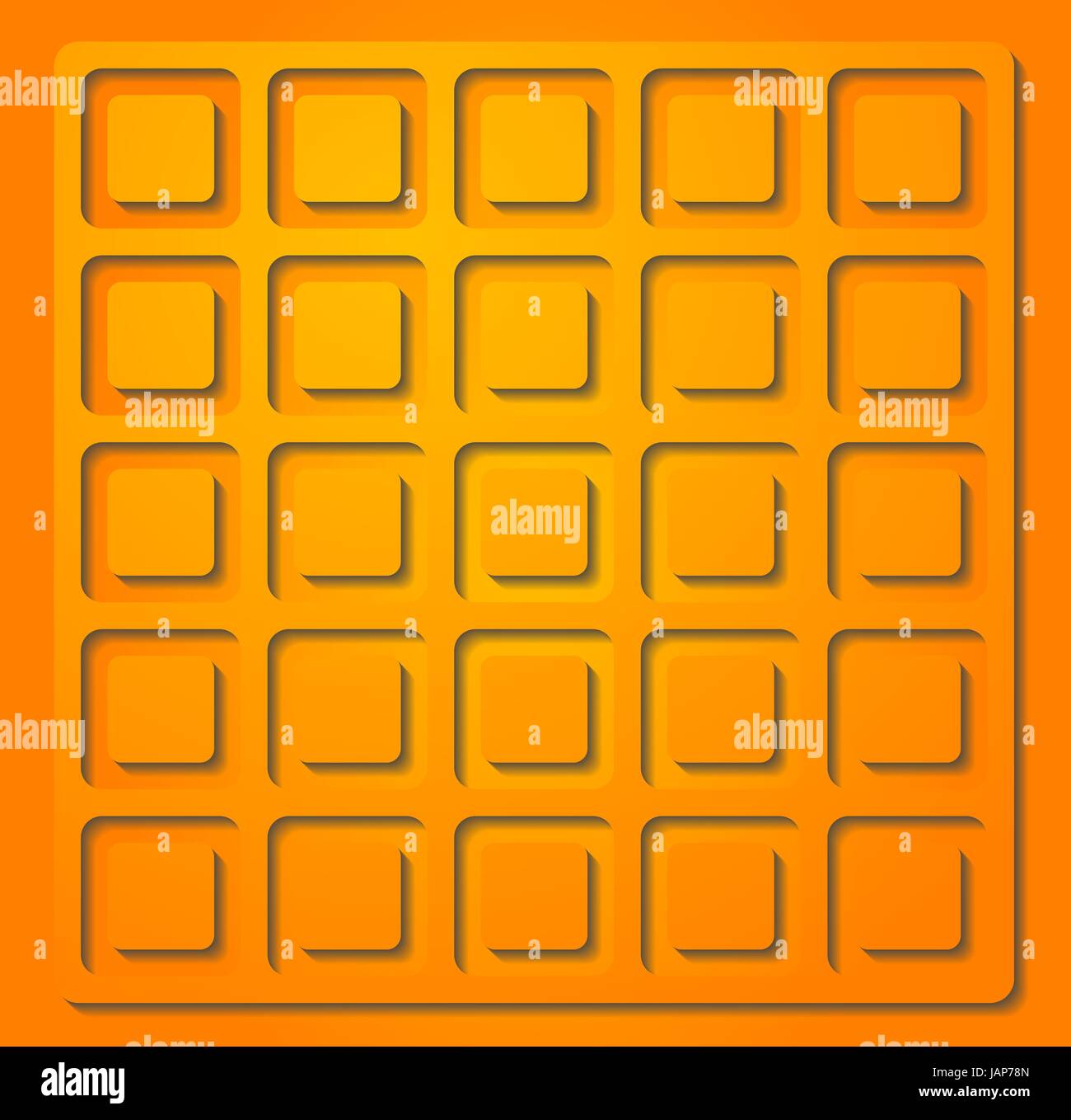 Abstract orange squares vector design Stock Photo - Alamy