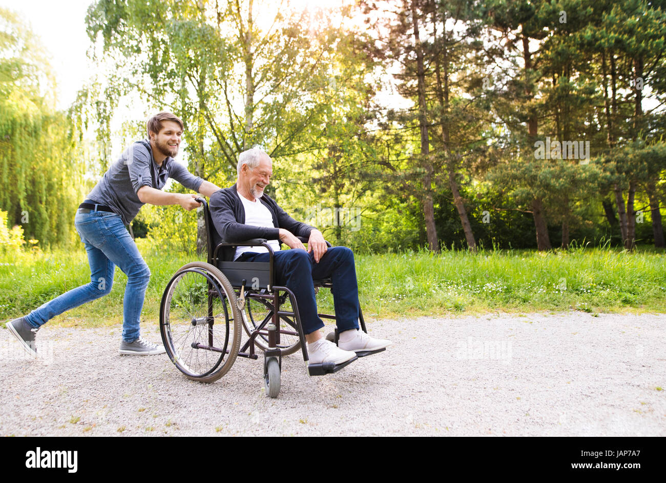 Disabled old man hi-res stock photography and images - Alamy