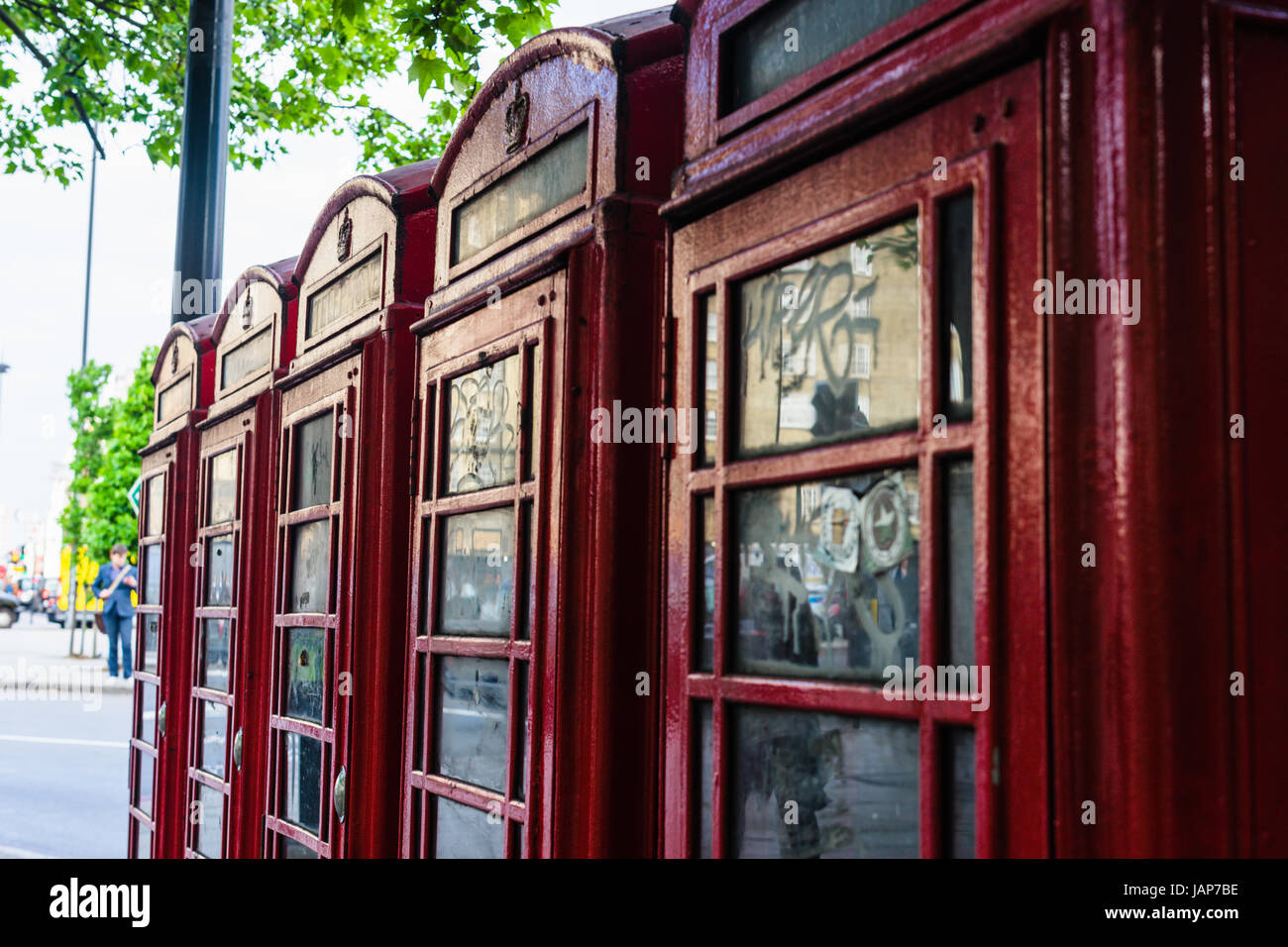 Red Telephone booth Stock Photo - Alamy