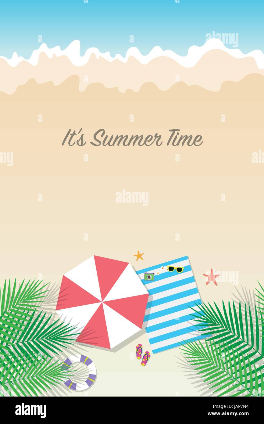 Summer time background. Top view with sunglasses, starfish, flip flop ...
