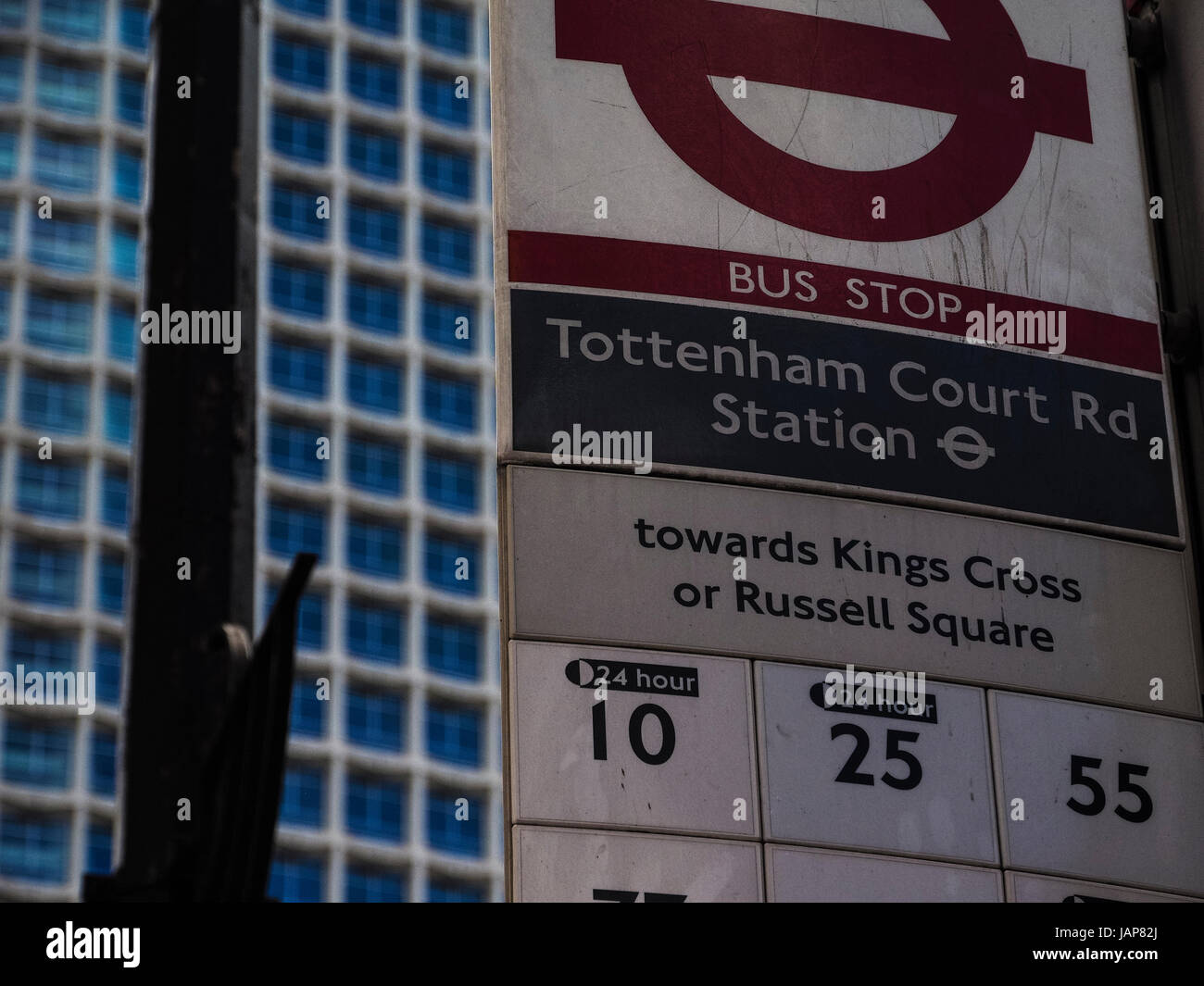 Tottenham bus stop sign hi-res stock photography and images - Alamy