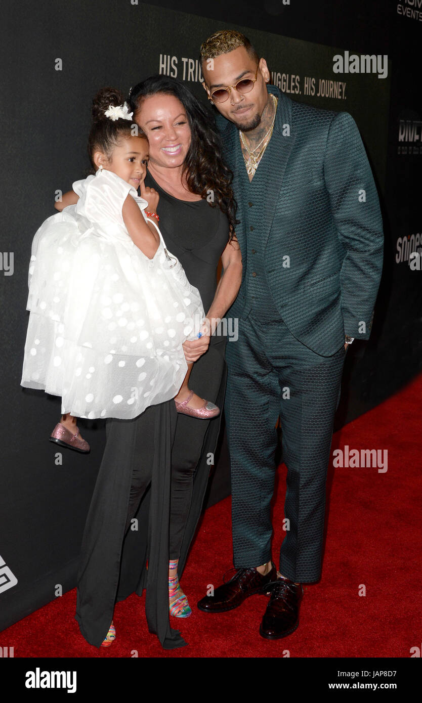Los Angeles, USA. 6th Jun, 2017. Chris Brown, Royality, Joyce Hawkins ...