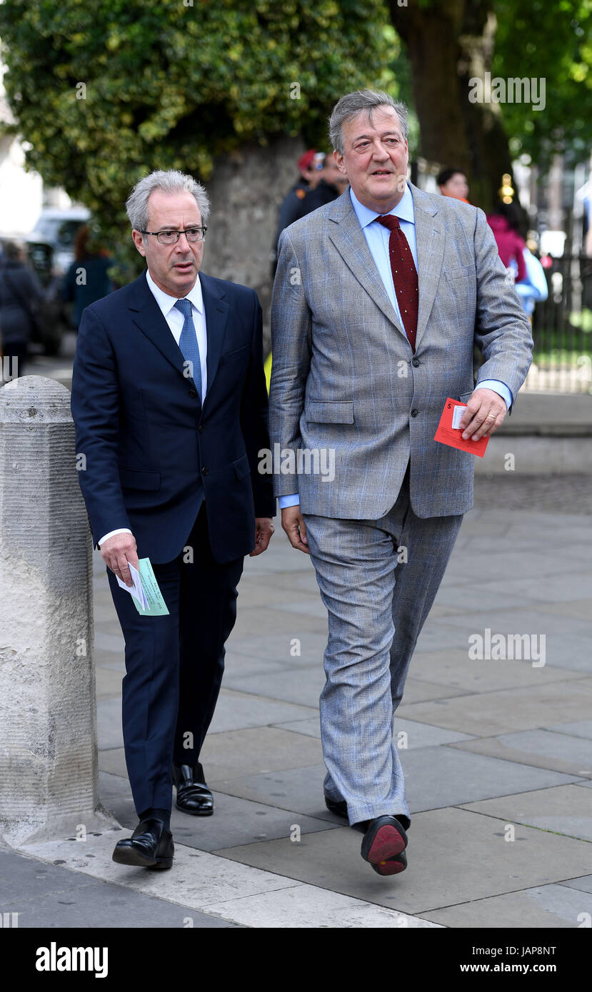 Stephen Fry at the Service of Thanksgiving for the life and work of ...
