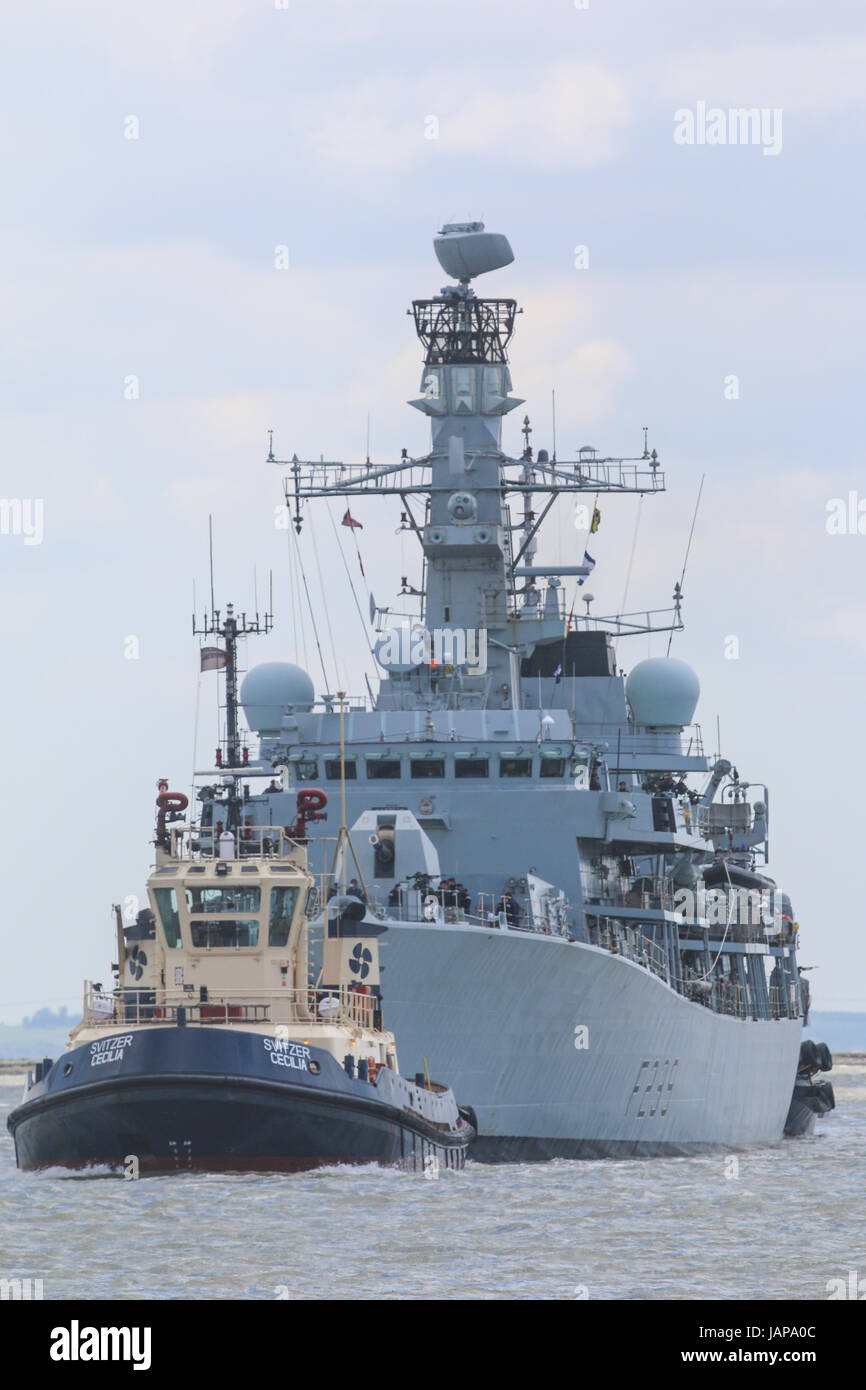 Chatham, Kent, United Kingdom. 7th June, 2017. Type 23 frigate HMS ...