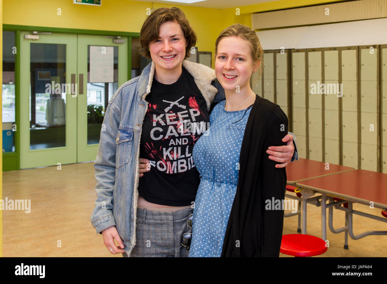 Irish Leaving Cert Students are pictured before the first exam in ...