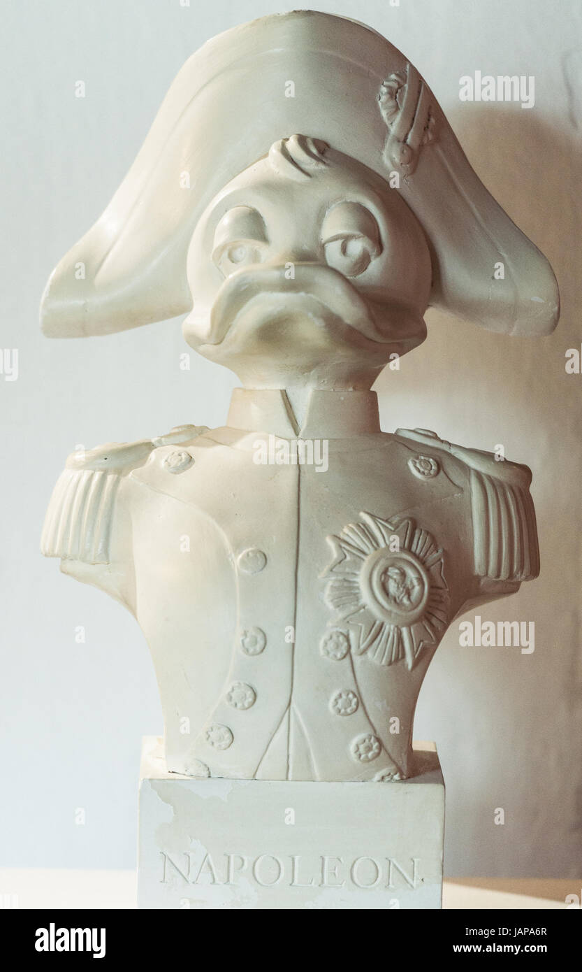 Hamburg, Germany. 07th June, 2017. A bust of Napoleon Bonaparte as duck ...