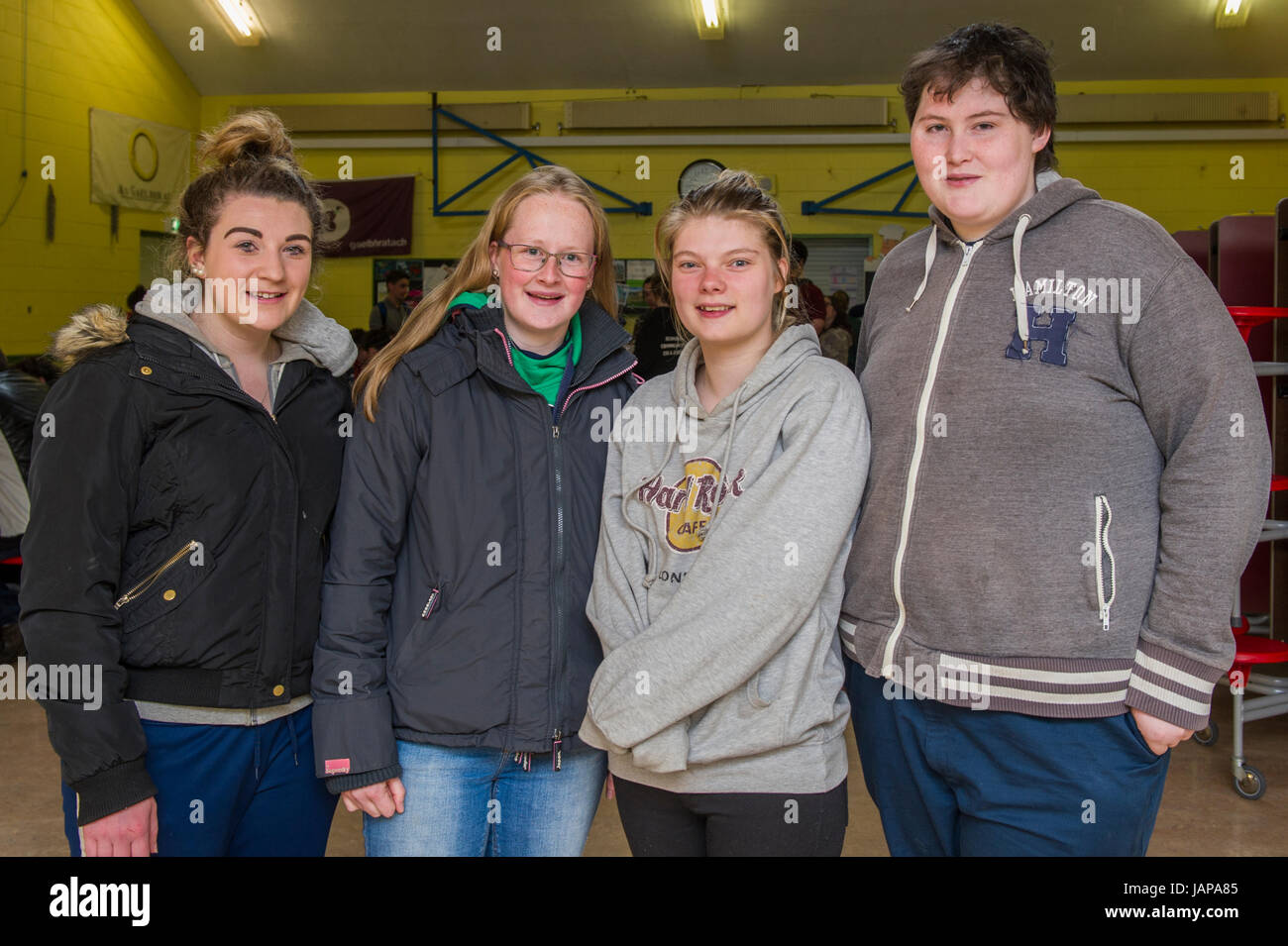 Irish Leaving Cert Students are pictured before the first exam in ...