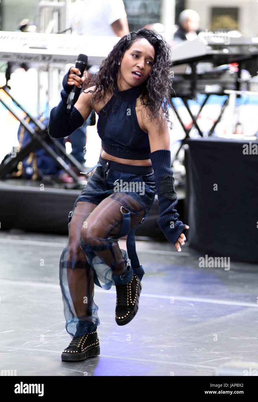 New York, NY, USA. 7th June, 2017. TLC, Rozonda Chilli Thomas on stage ...