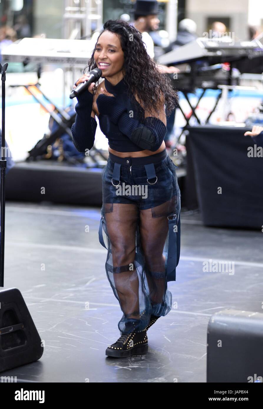 New York, NY, USA. 7th June, 2017. TLC, Rozonda Chilli Thomas on stage ...