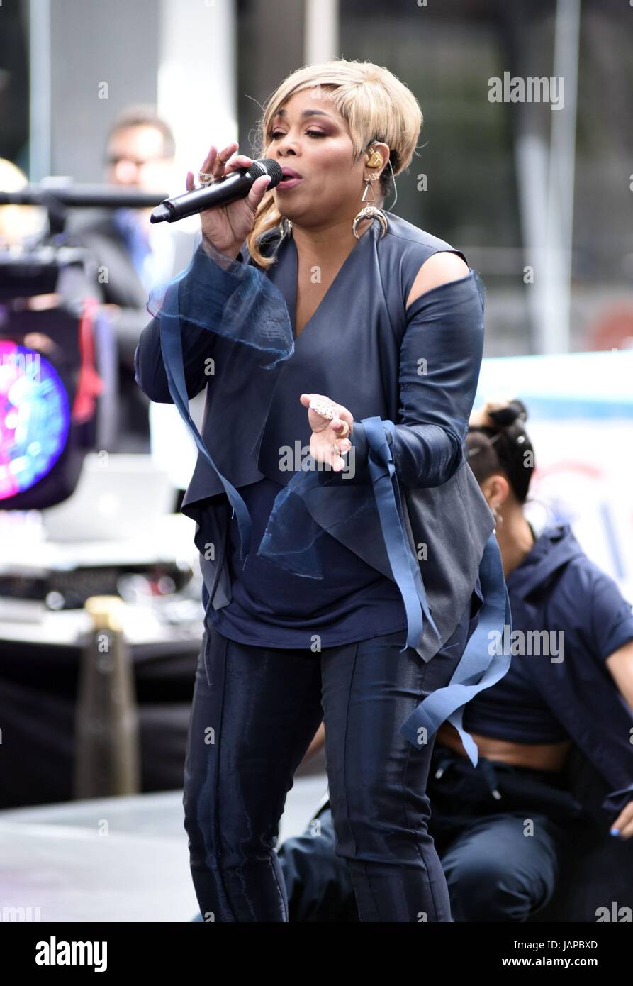 New York, NY, USA. 7th June, 2017. TLC, Tionne T-Boz Watkins on stage ...
