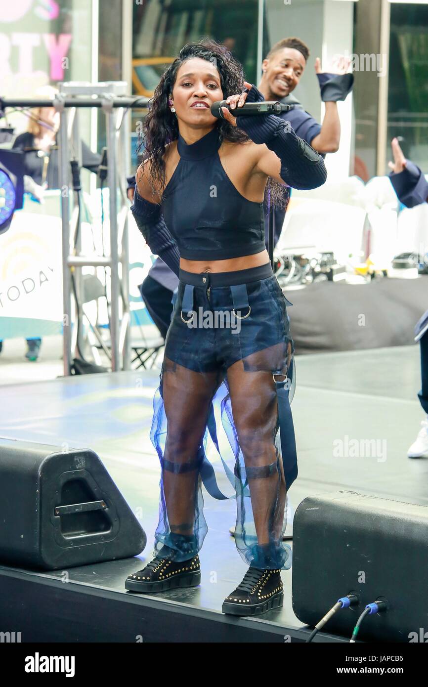 New York, NY, USA. 7th June, 2017. TLC, Rozonda Chilli Thomas on stage ...