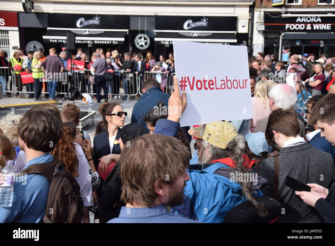Labour Voters and Supporters Stock Photo - Alamy