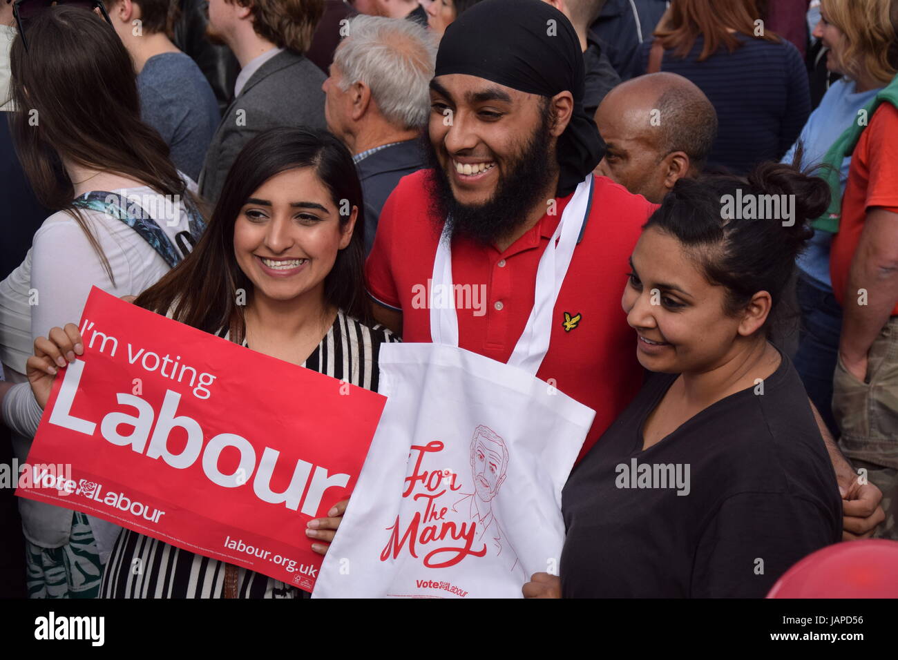 Labour Voters and Supporters Stock Photo - Alamy