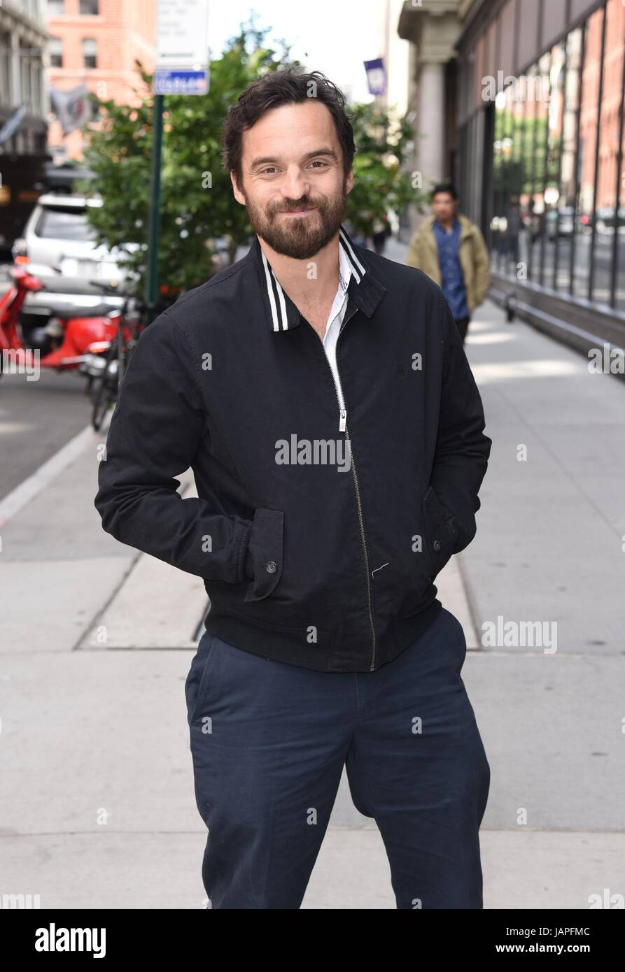 New York, NY, USA. 7th June, 2017. Jake Johnson out and about for ...