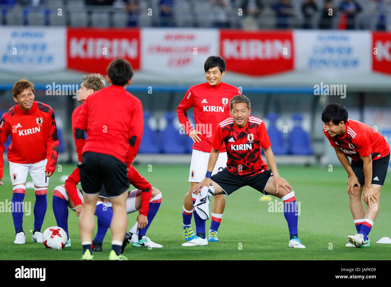 Tokyo, Japan. 7th June, 2017. Japan team group (JPN) Football/Soccer ...