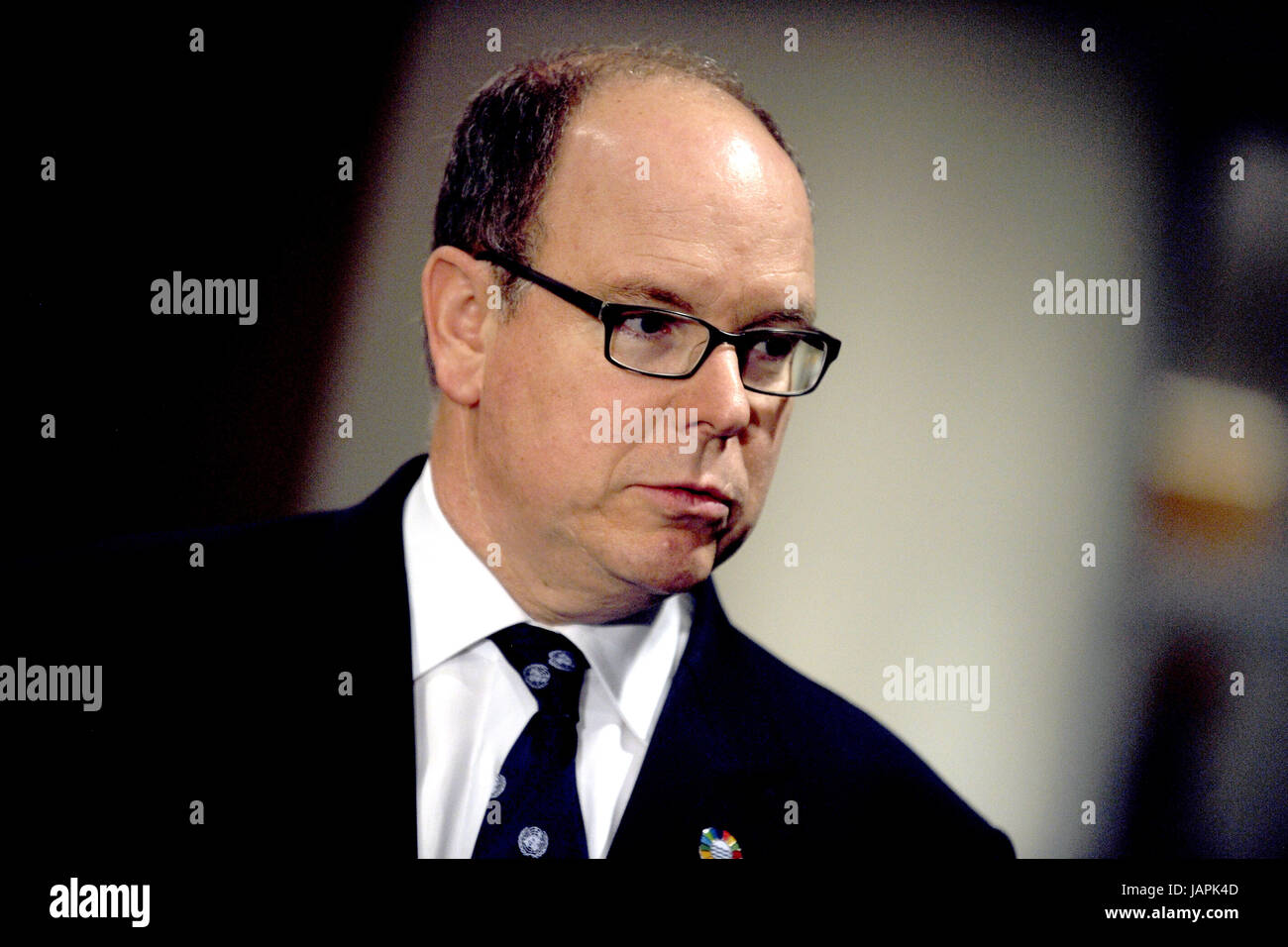 New York, USA. 06th June, 2017. Fürst Albert II. von Monaco bei der ...