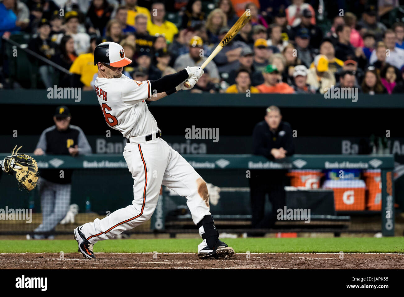 Baltimore, Maryland, USA. 07th June, 2017. Baltimore Orioles catcher ...