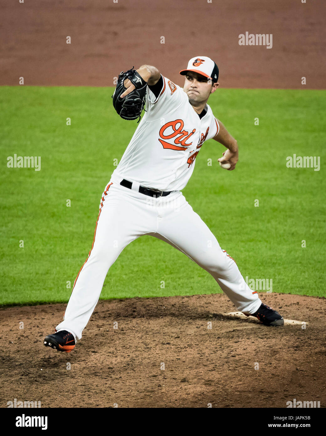 Baltimore, Maryland, USA. 07th June, 2017. Baltimore Orioles relief ...