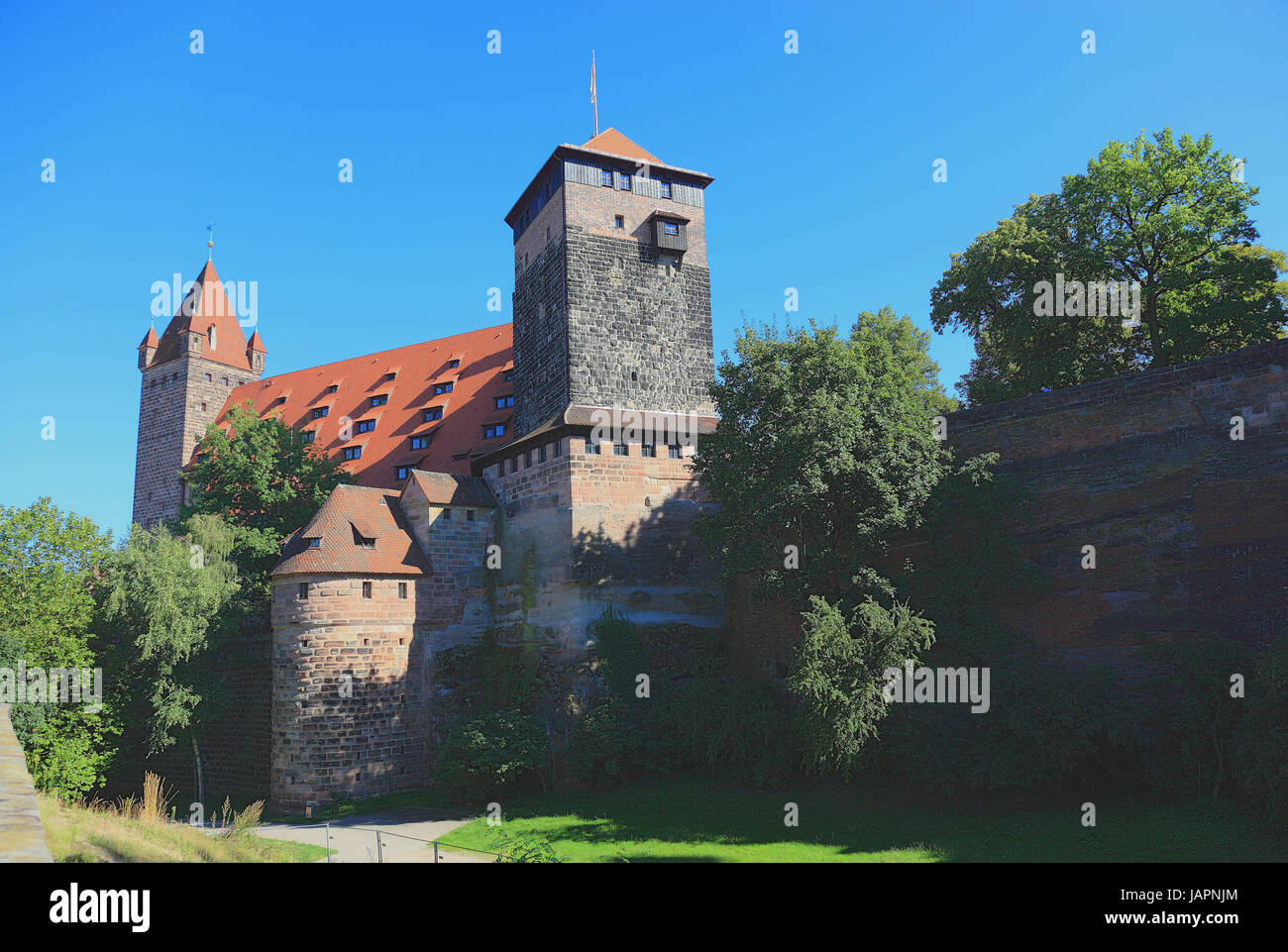Nuremberg, Nuremberg Castle, Pentagonal Tower, Imperial Stables and ...