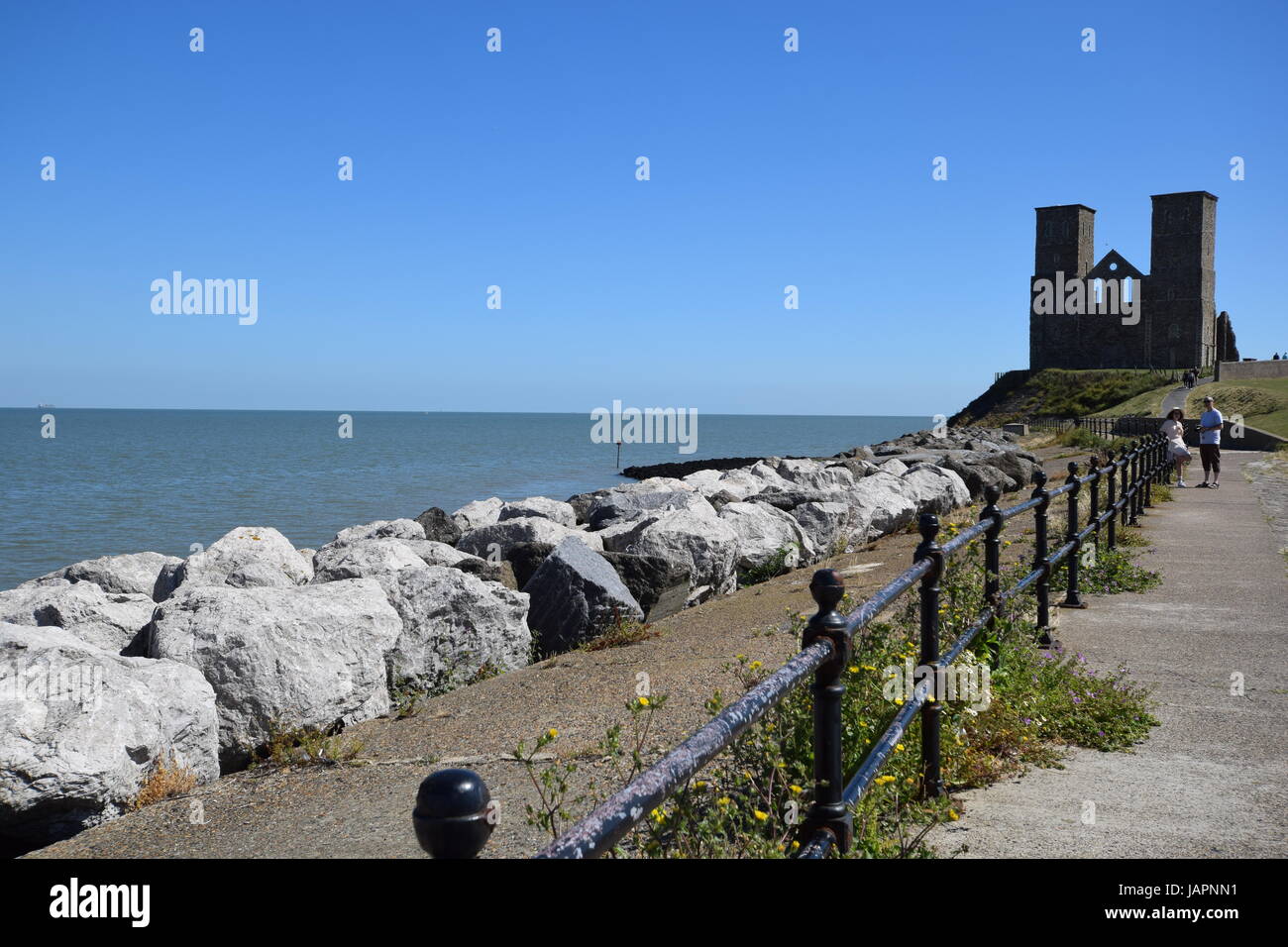 Reculver Towers Kent Stock Photo - Alamy