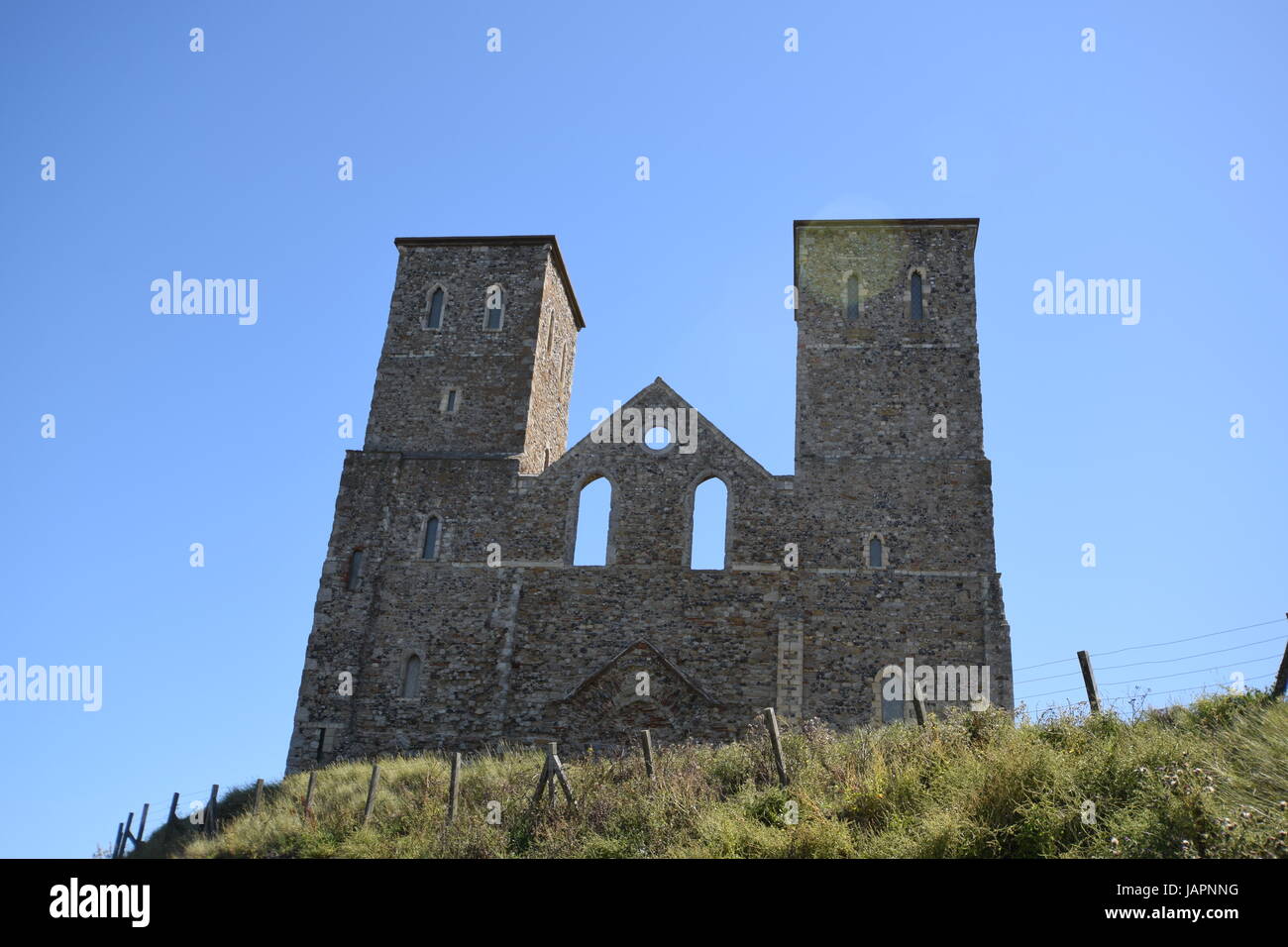 Reculver Towers Kent Stock Photo - Alamy