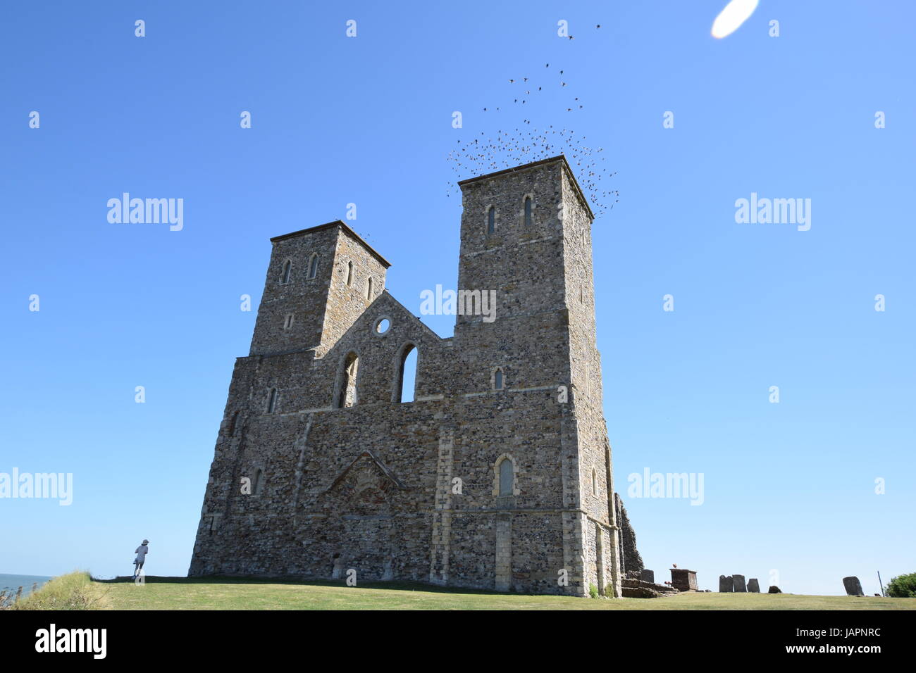 Reculver Towers Kent Stock Photo - Alamy