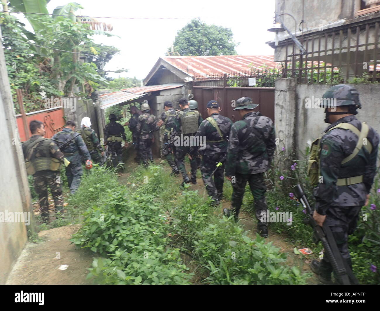 Dozens of seized ammunitions in one house inside the village of Datu ...