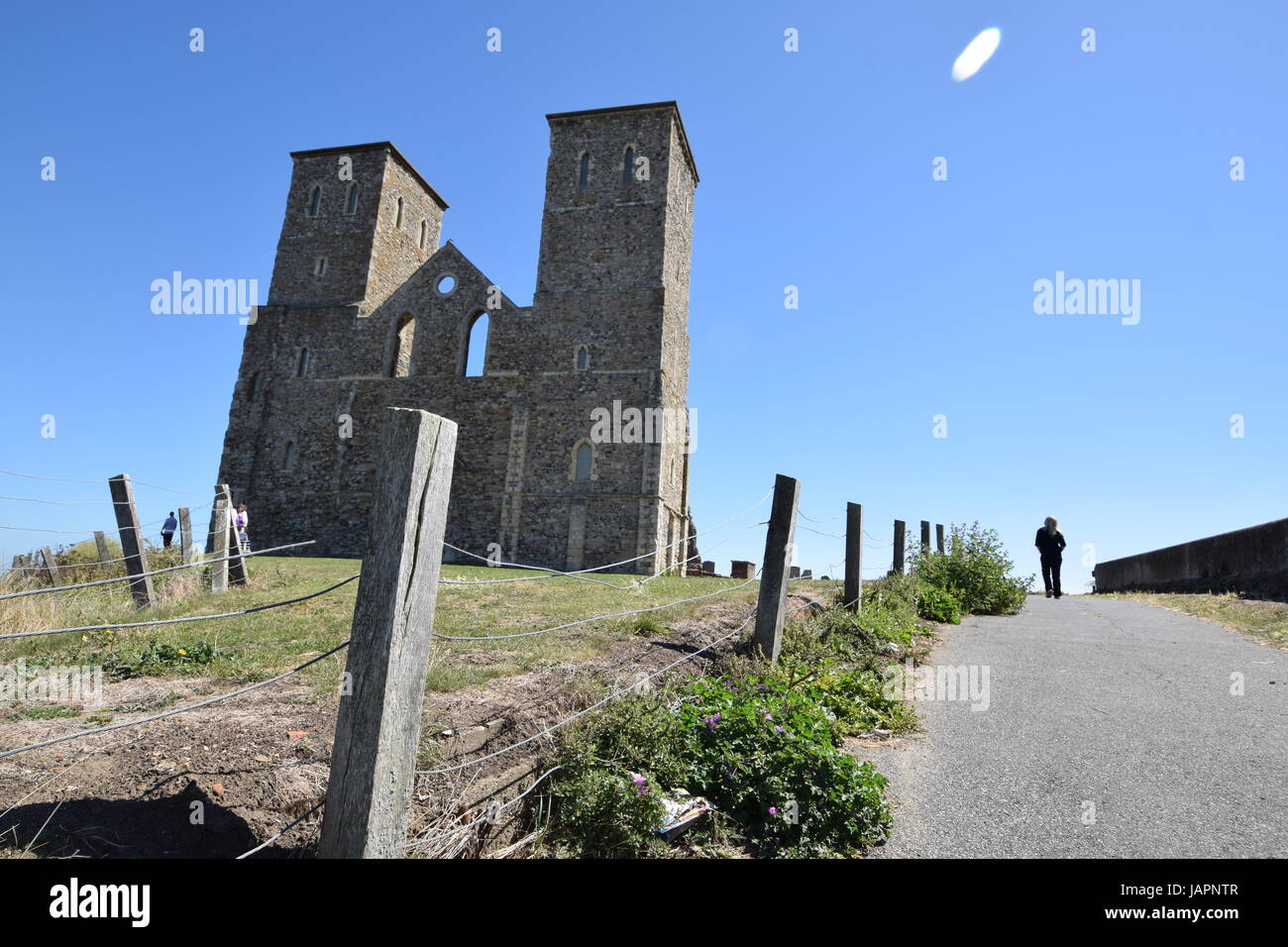 Reculver Towers Kent Stock Photo - Alamy