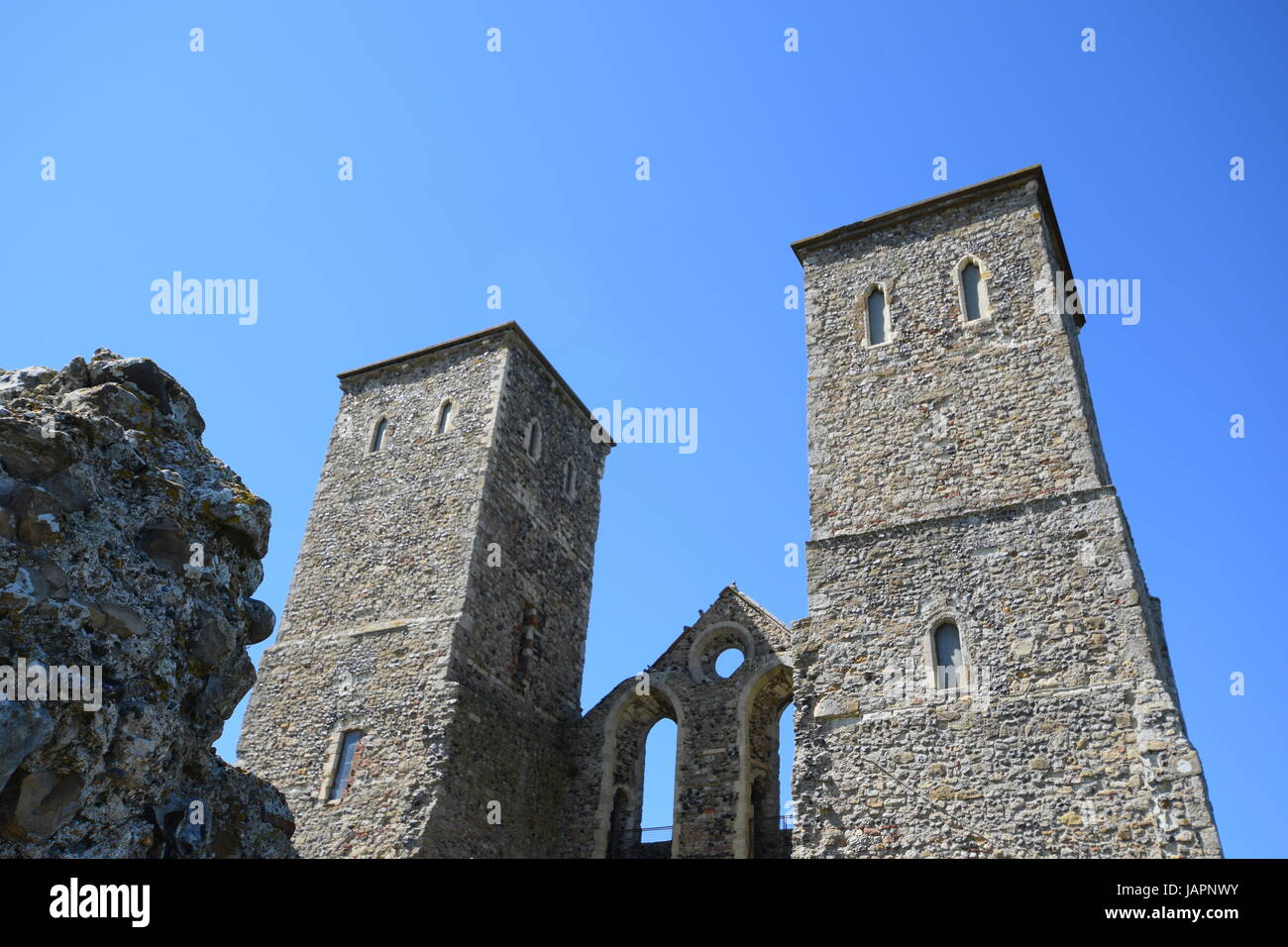 Reculver Towers Kent Stock Photo - Alamy