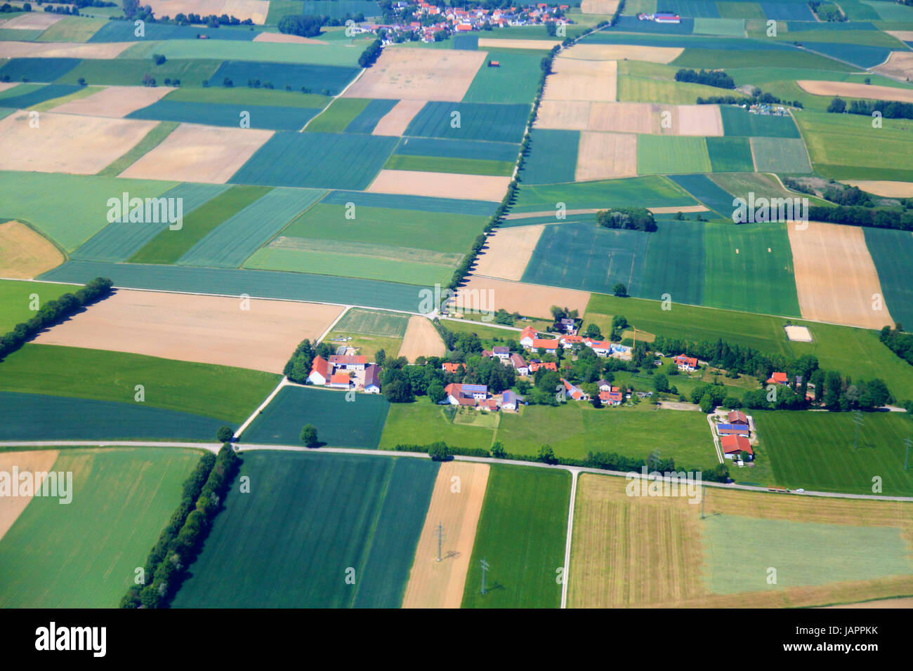 Germany, Bavaria, farmland, villages, aerial view Stock Photo - Alamy