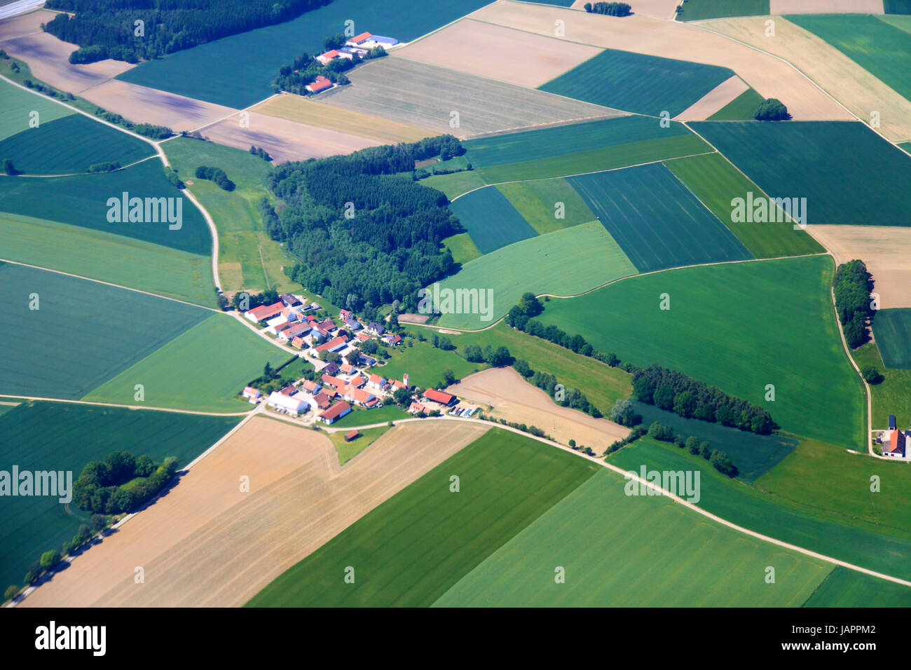 Germany, Bavaria, farmland, villages, aerial view Stock Photo - Alamy