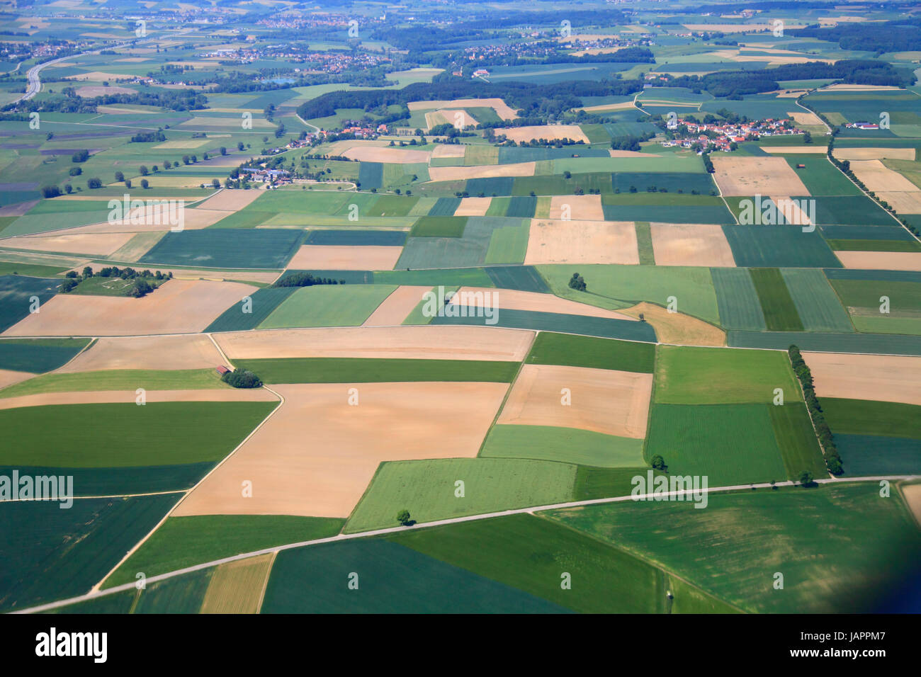 Germany, Bavaria, farmland, villages, aerial view Stock Photo - Alamy