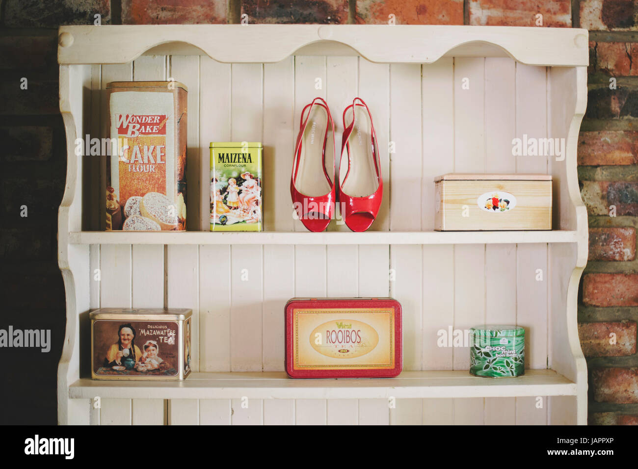 Wedding Shoe Display Stock Photo - Alamy