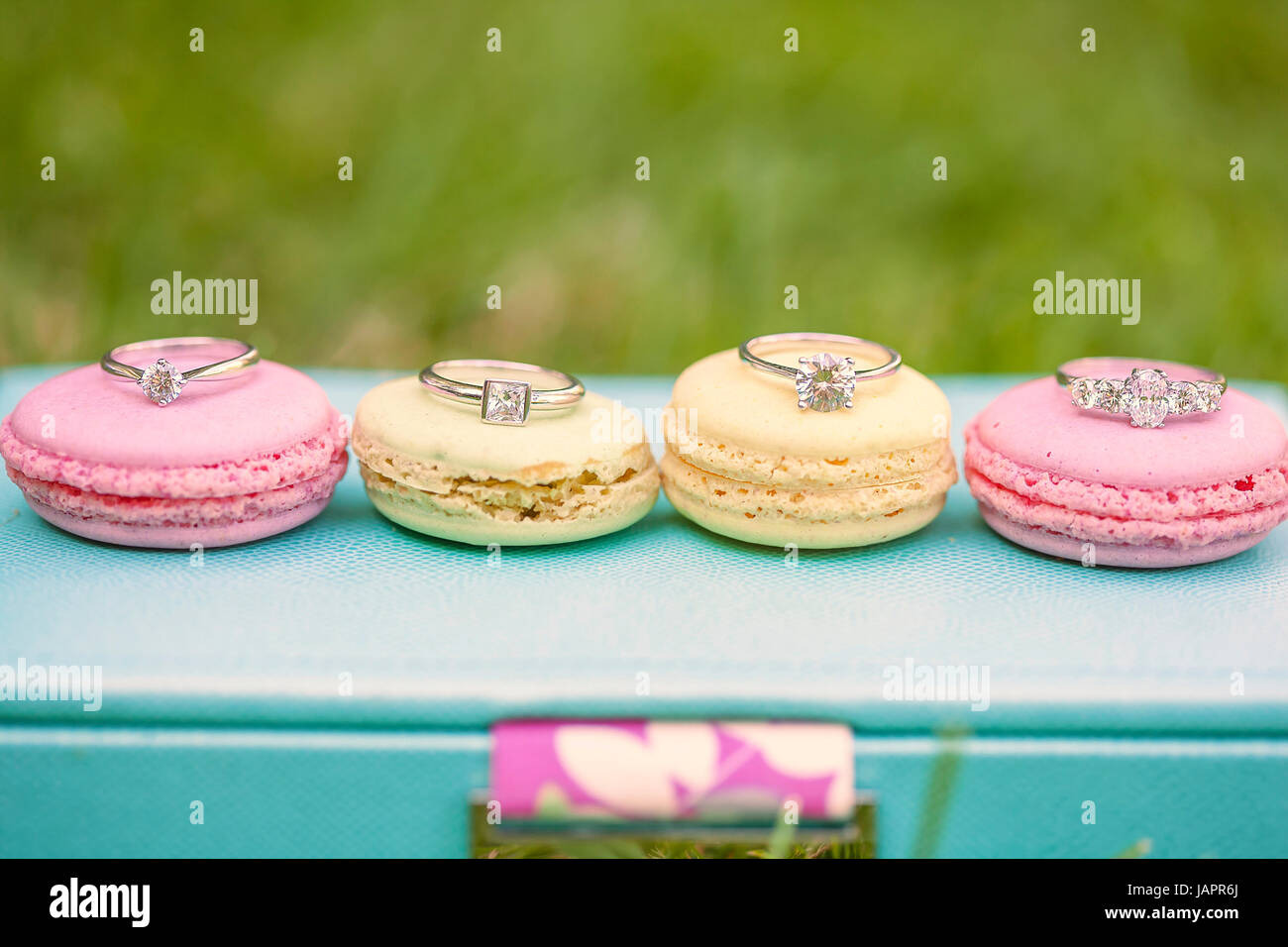 Sweet wedding rings Stock Photo - Alamy