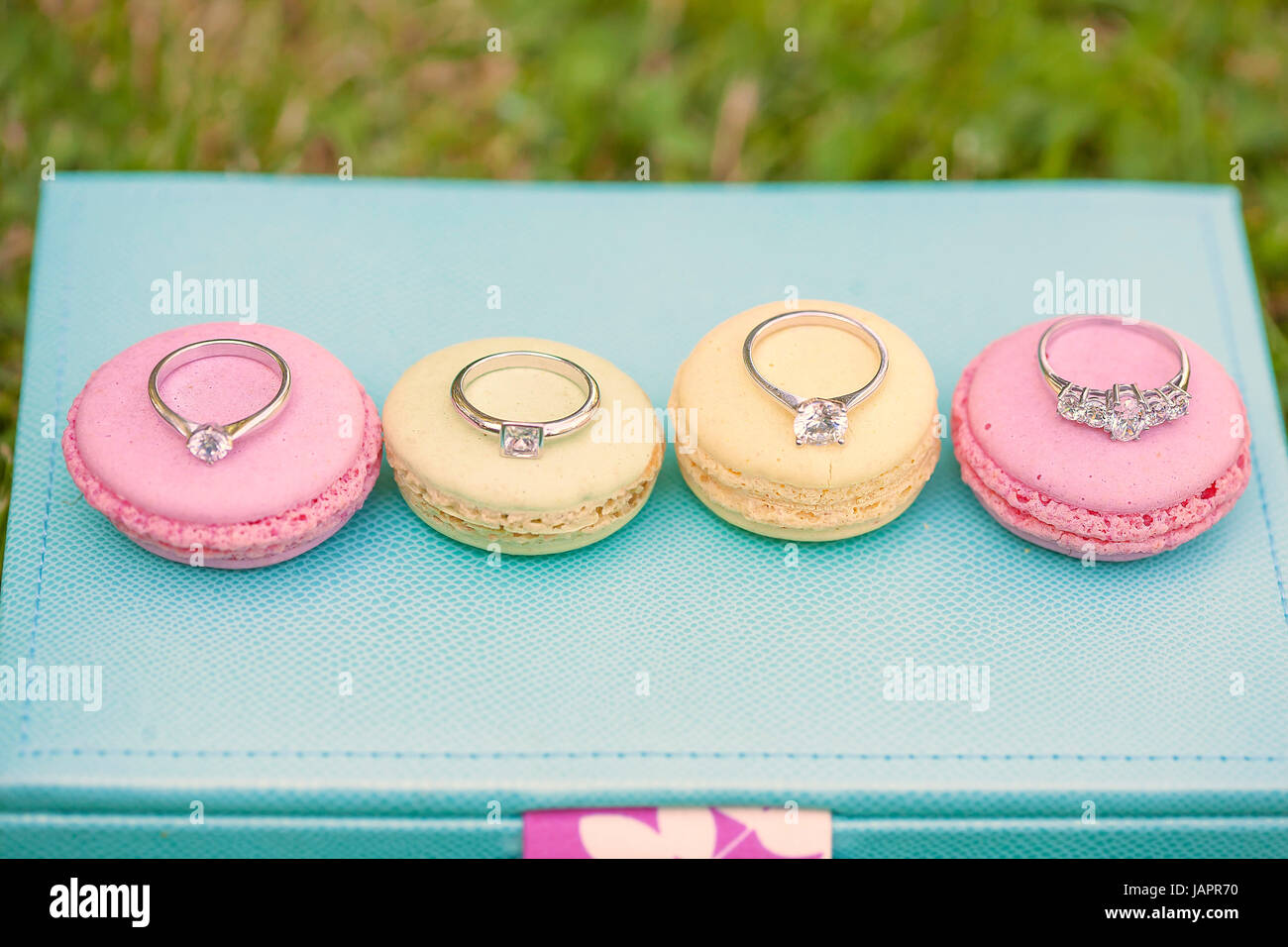 Sweet wedding rings Stock Photo - Alamy