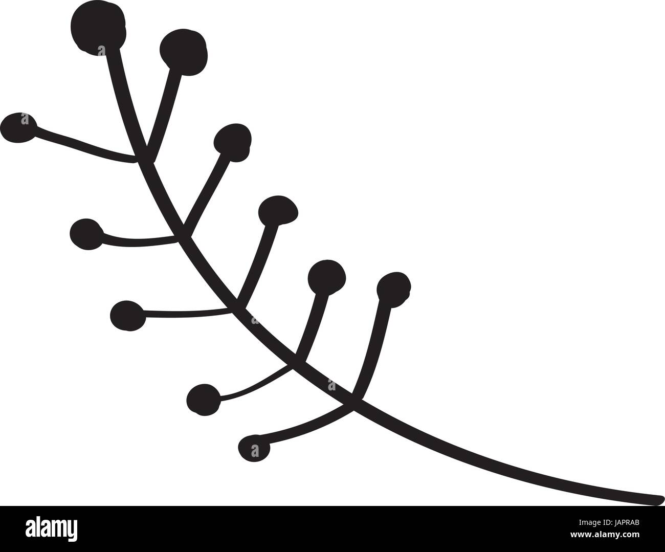 stem with leaves icon Stock Vector Image & Art - Alamy