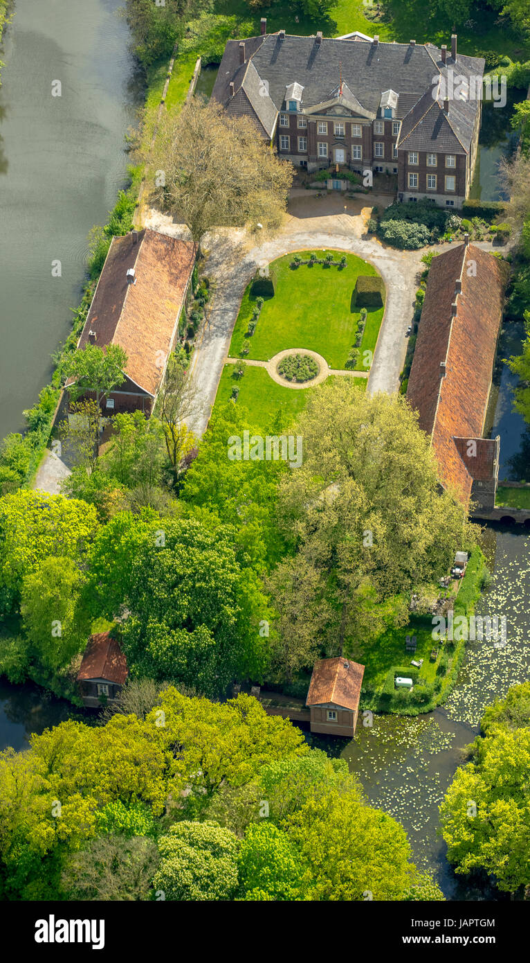 Castle Drensteinfurt at river Werse, Drensteinfurt, Münsterland, North ...