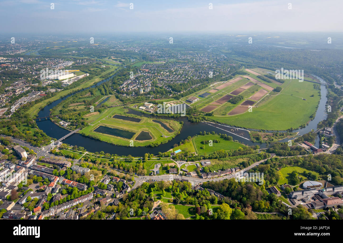 Ruhrhalbinsel Überruhr, Ruhrbogen,Ruhr valley, Ruhr, Essen, Ruhr area ...