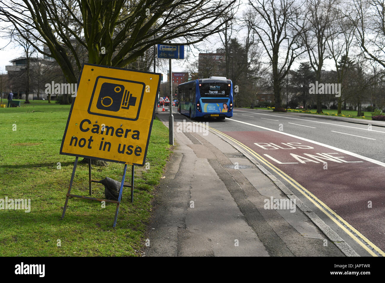 Traffic congestion warning sign hi-res stock photography and images - Alamy