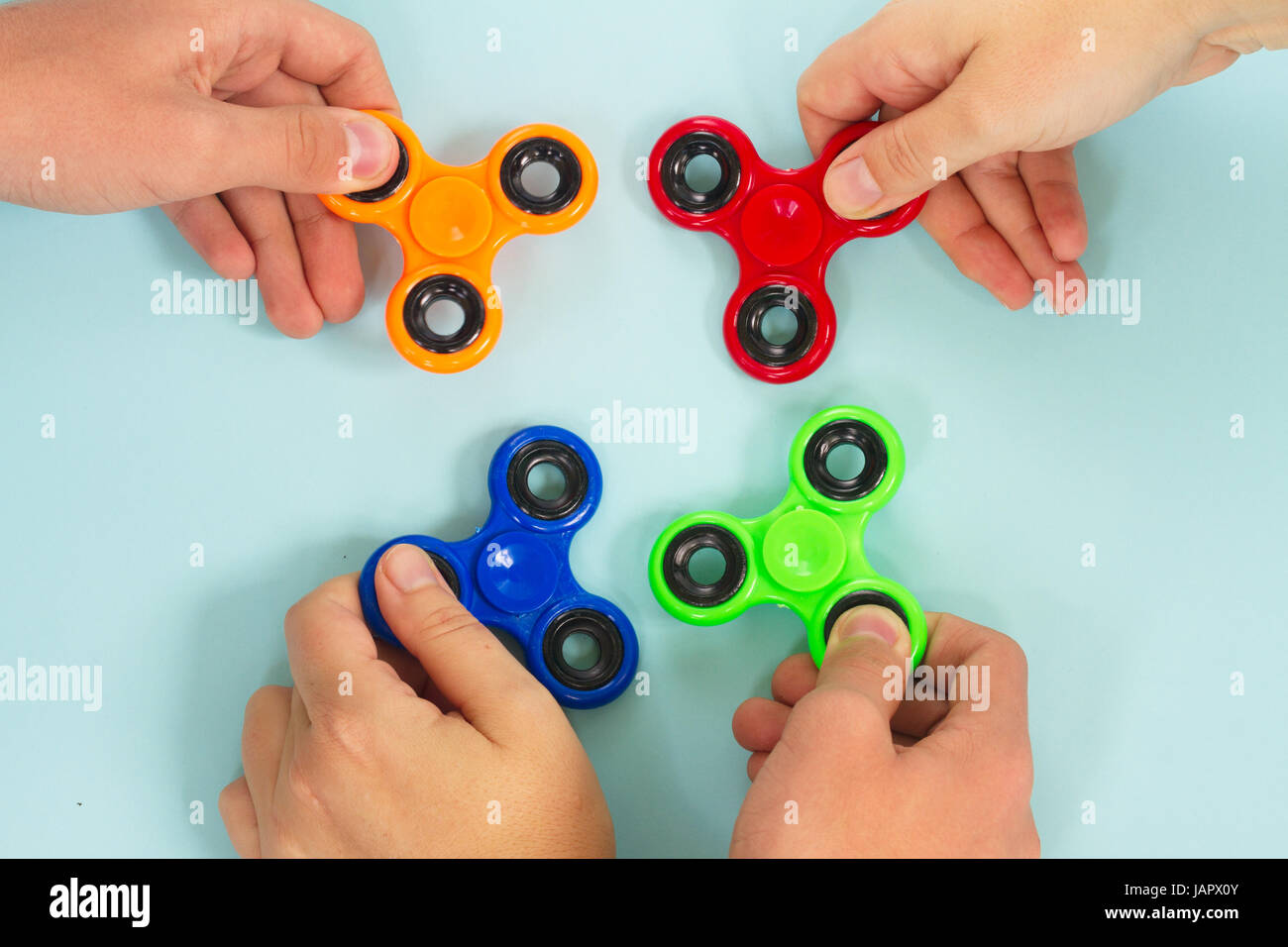 Hand spinner toy flat hi-res stock photography and images - Alamy