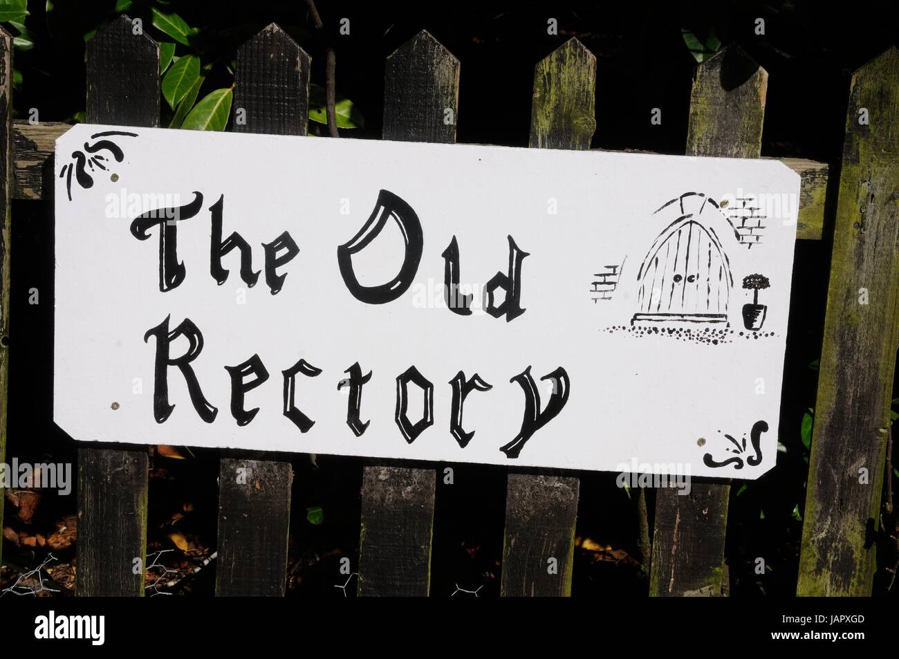"The Old Rectory" sign, Ayot St Peter, Hertfordshire Stock Photo - Alamy