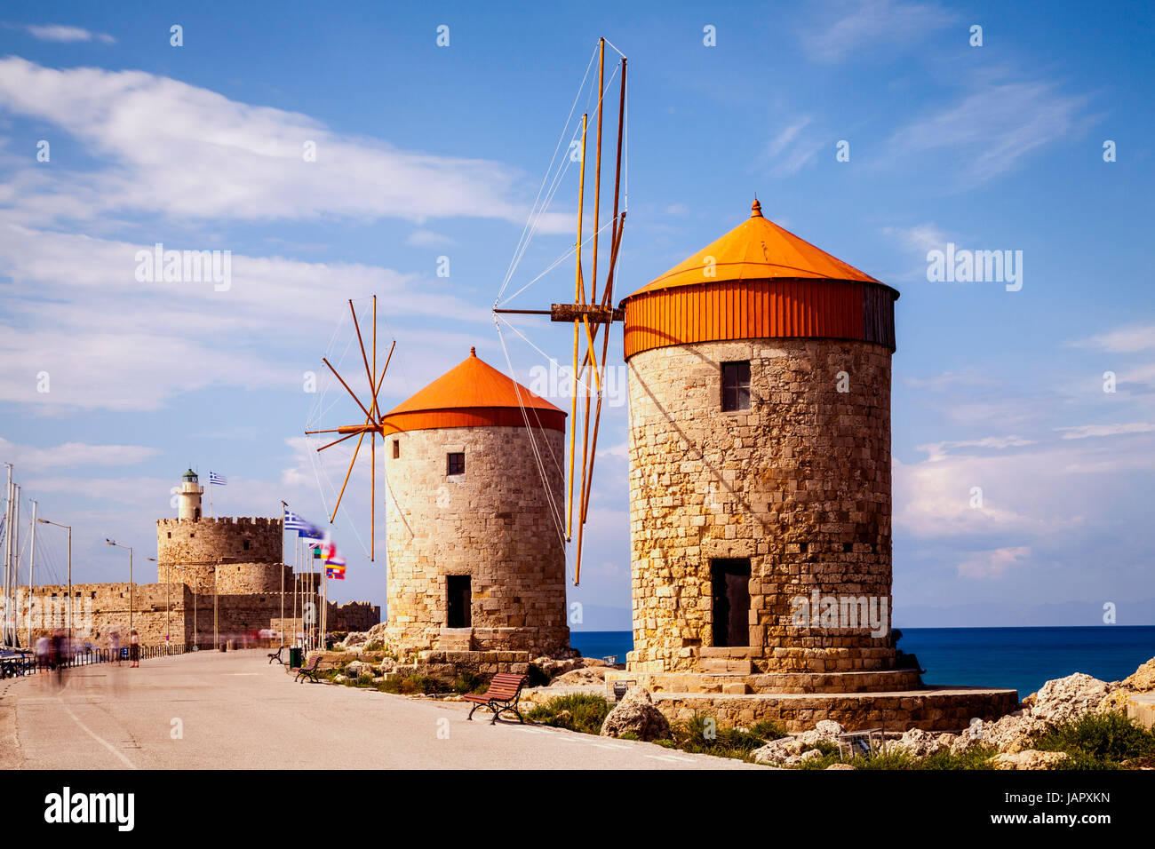 Medieval windmill greece hi-res stock photography and images - Alamy