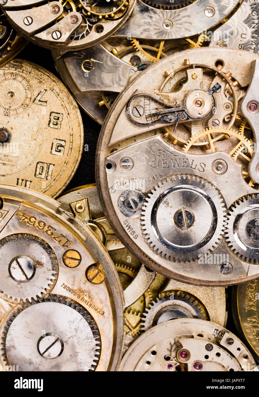 Clock watch time old ancient repair hi-res stock photography and images ...